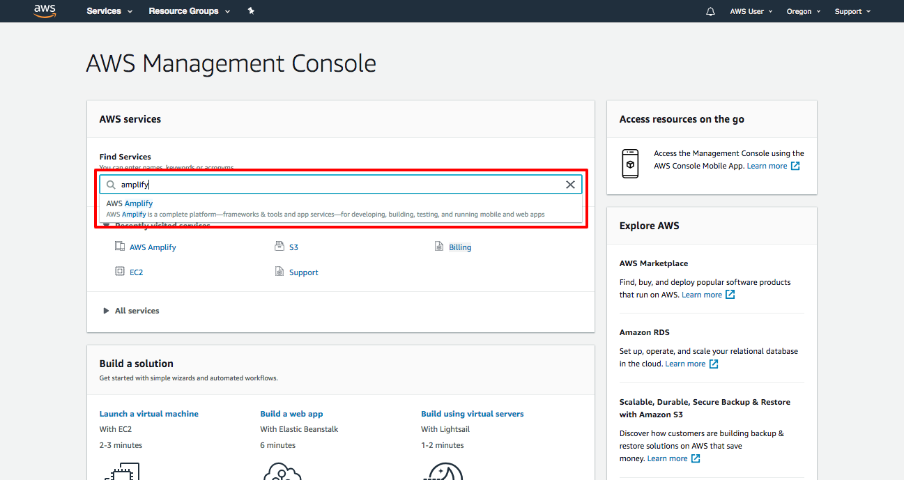 モジュール 1 Aws で React アプリケーションを構築する